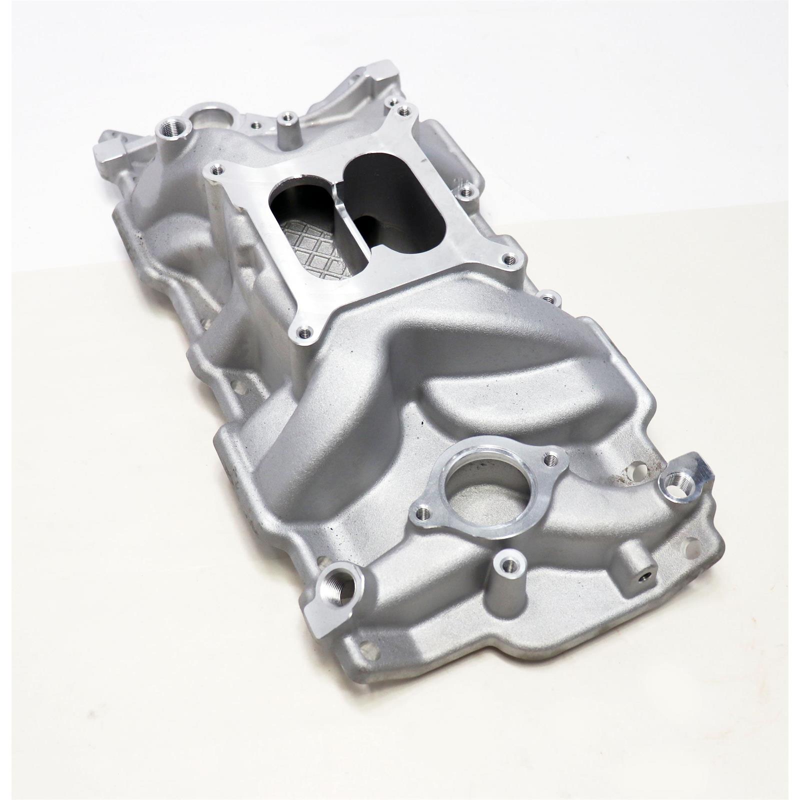 Speedway Small Block Chevy Hi-Rise Intake Manifold, Plain Finish