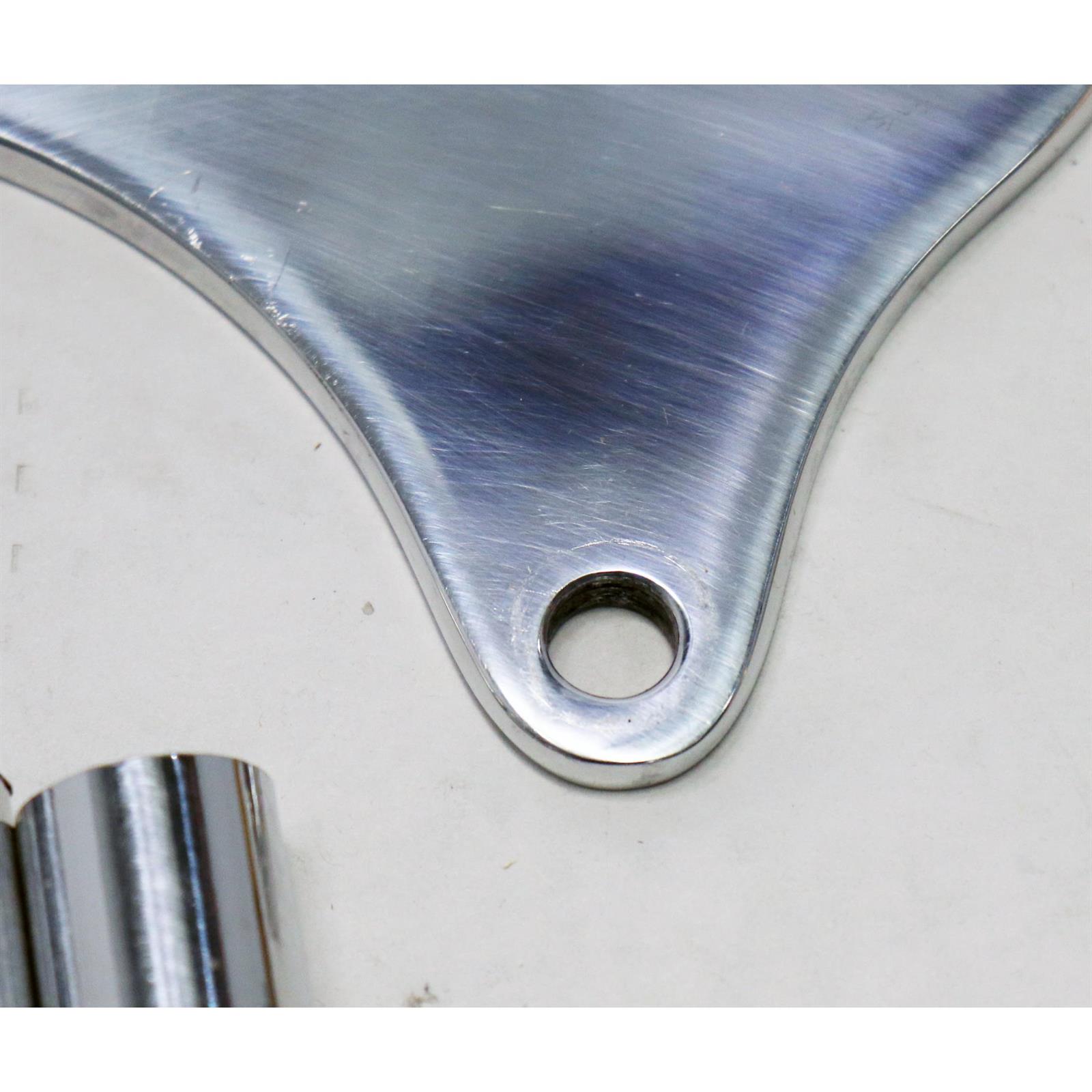 Billet Polished RH AC Bracket, Small Block Chevy