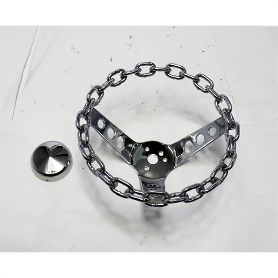 Grant 741 Chain 3-Spoke Steering Wheel, 10 Inch