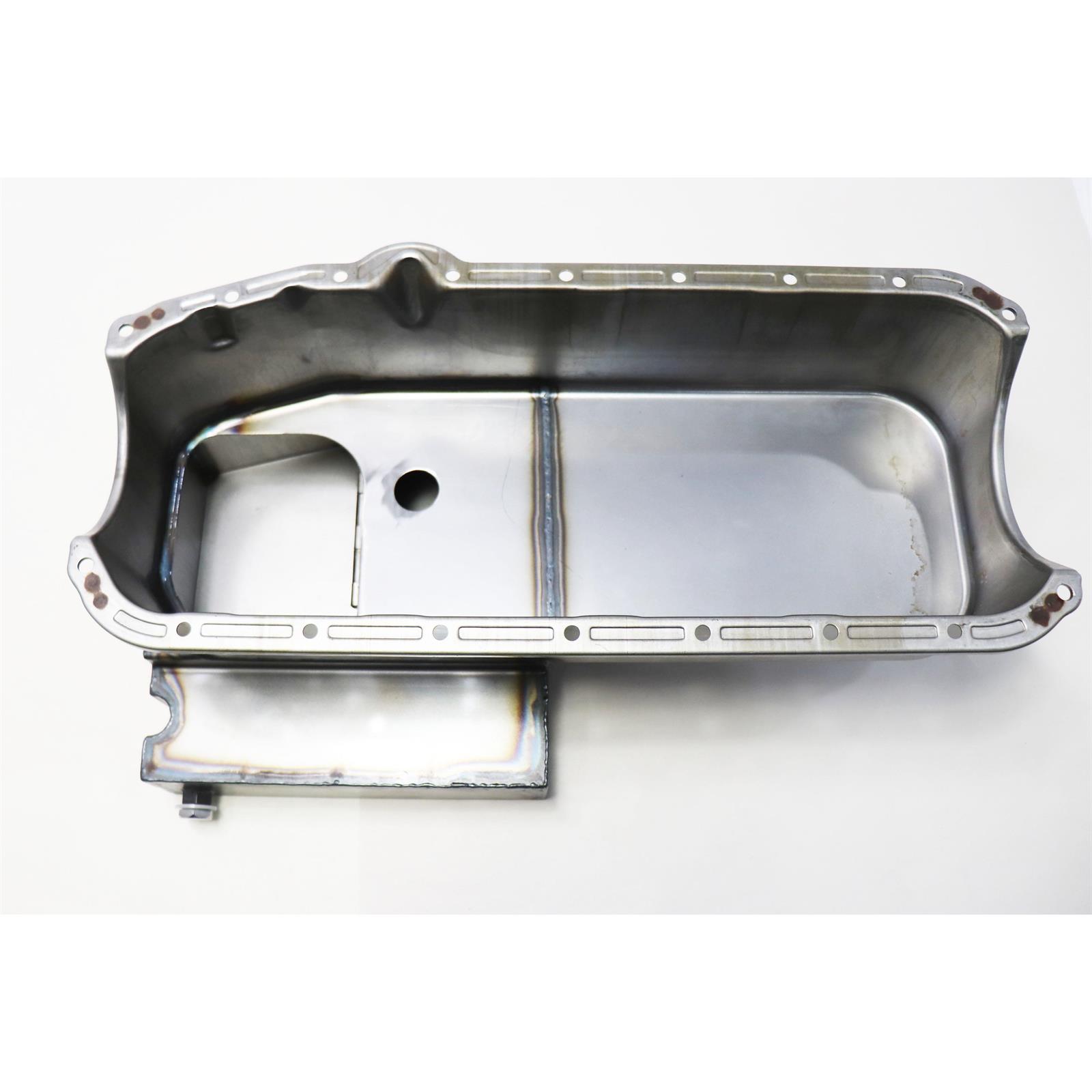 Speedway Small Block Chevy Claimer Oil Pan, LH Dipstick