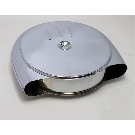 Retro Air Cleaner, Steel, 1951-56 Cadillac/Oldsmobile, Chrome