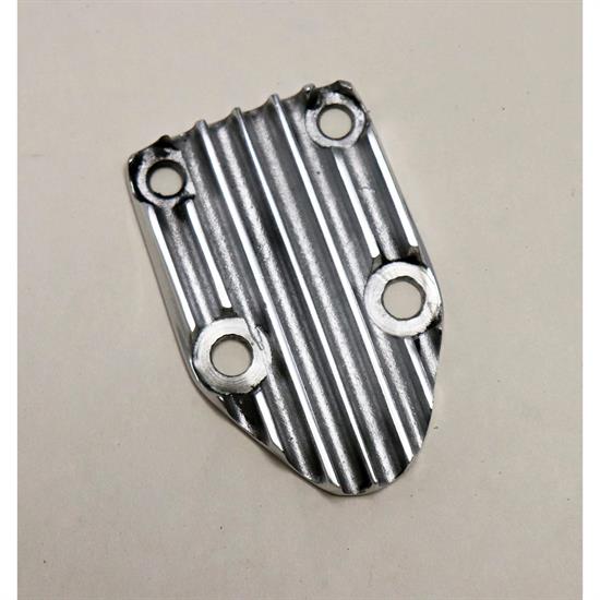 Speedway SBC Finned Aluminum Fuel Pump Block-Off Plate