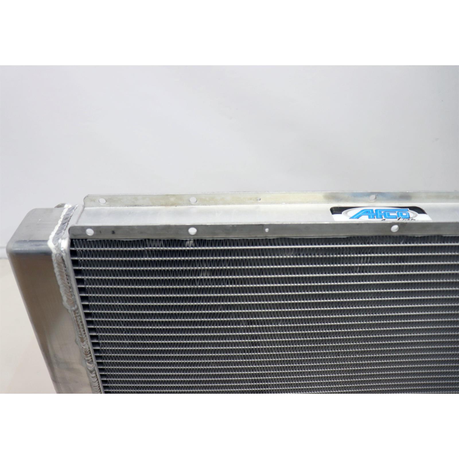 AFCO 80101NDP-16 Double Pass Radiator, 27.5 In -16 AN Right Inlet