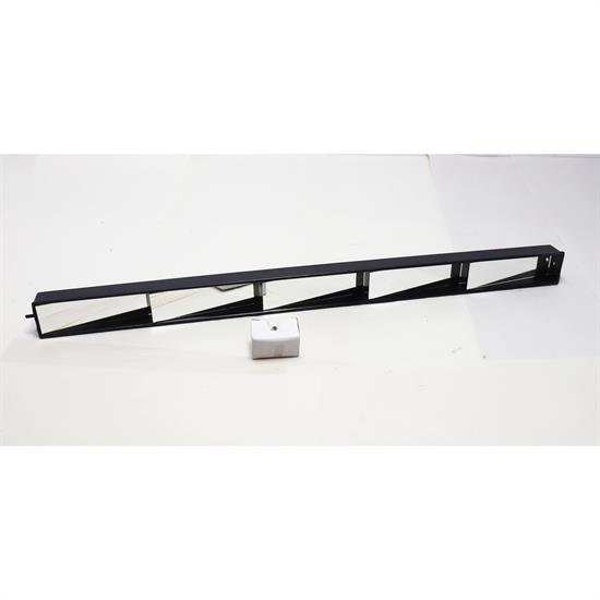 Racing 5-Panel Wide-Angle Rear View Wink Mirror, 35 Inches