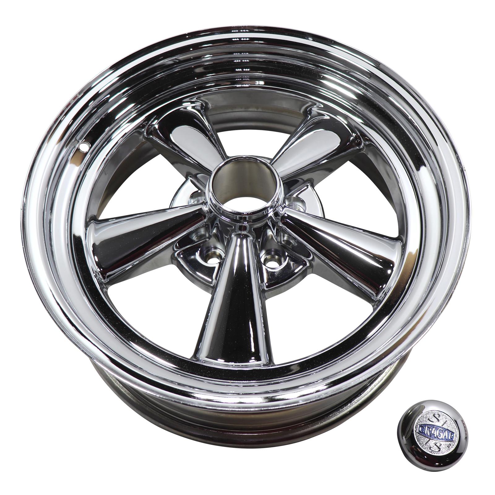 Cragar 61C771237 Series 61C S/S Wheel, 17x7 Inch, 5x4.5 Inch BP