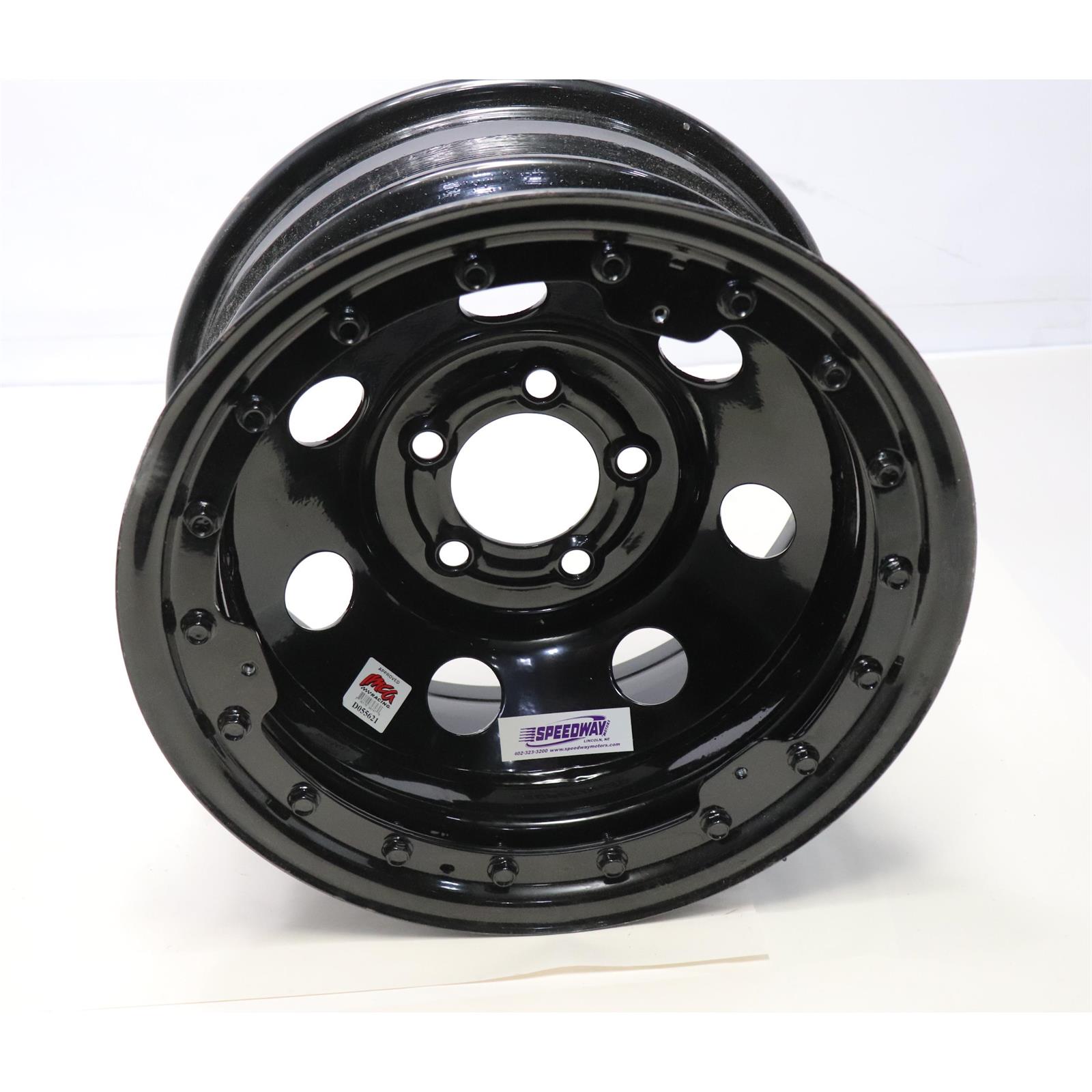 Speedway IMCA Beadlock 15 Inch Race Wheel, 5x4.75 BP, 4 Inch Bksp