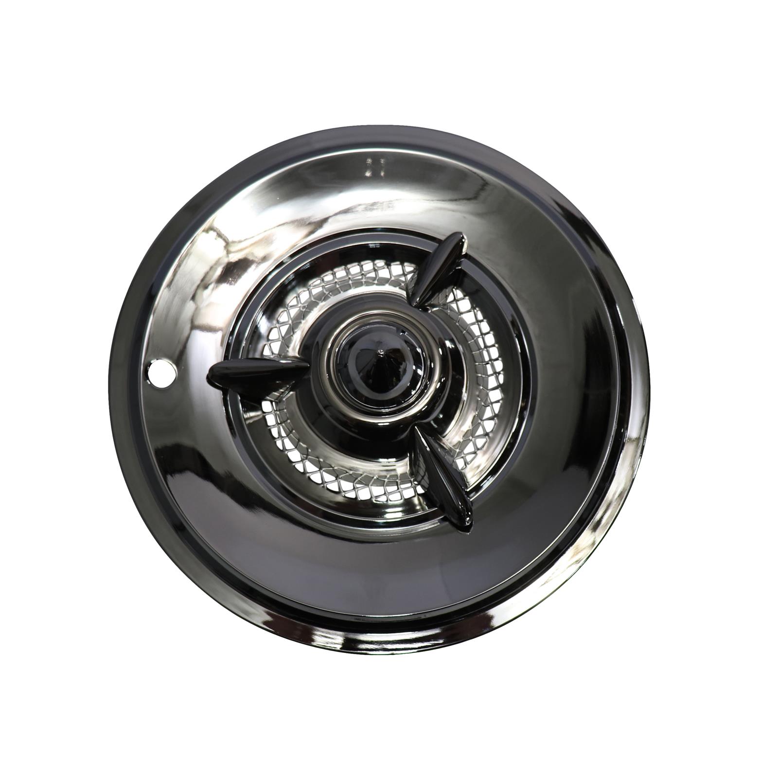 15 Inch Nomad Hubcap, Chrome, Stainless Steel