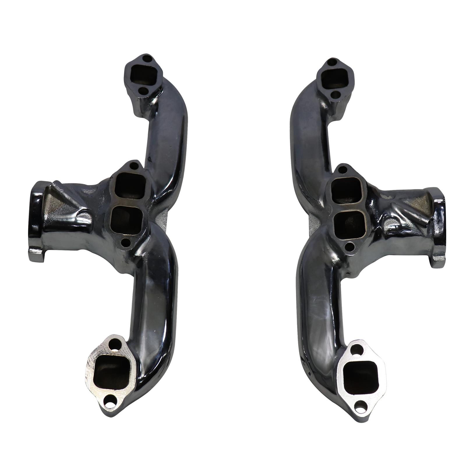 Smoothie Rams Horn Exhaust Manifolds, Small Block Chevy, Chrome