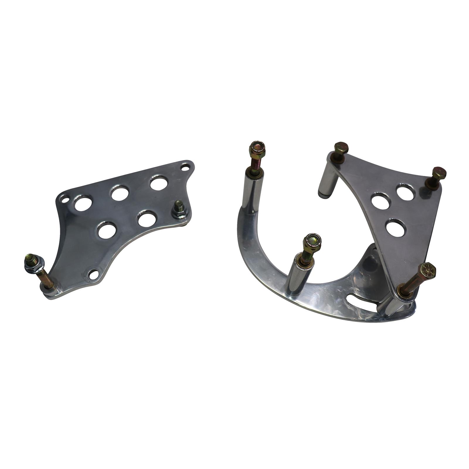 Billet Polished RH AC Bracket, Small Block Chevy