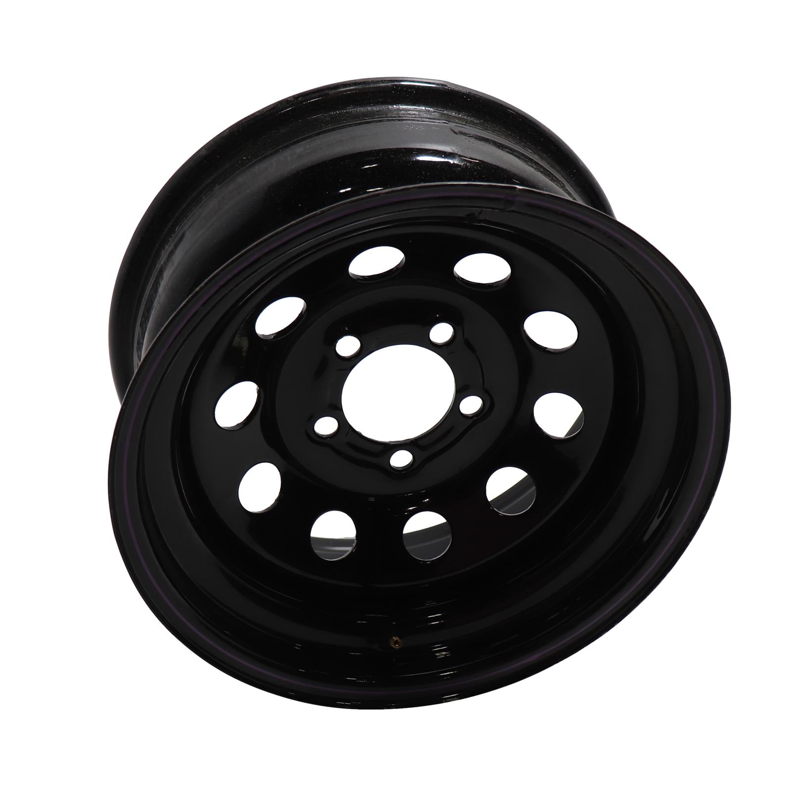 Speedway 15x7 Black Circle Track Steel Wheel, 5x4.5, 3 Offset