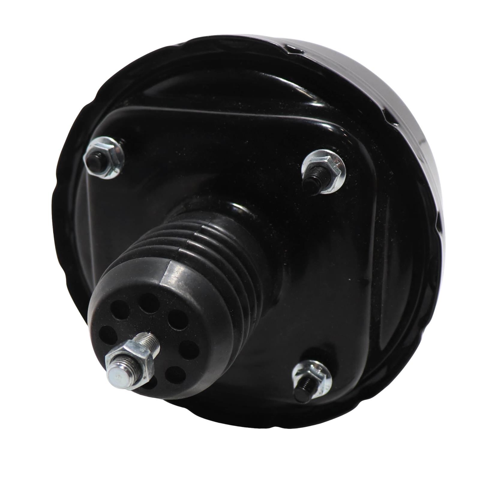Speedway Dual Diaphragm Power Brake Booster, 7 Inch, Black Finish