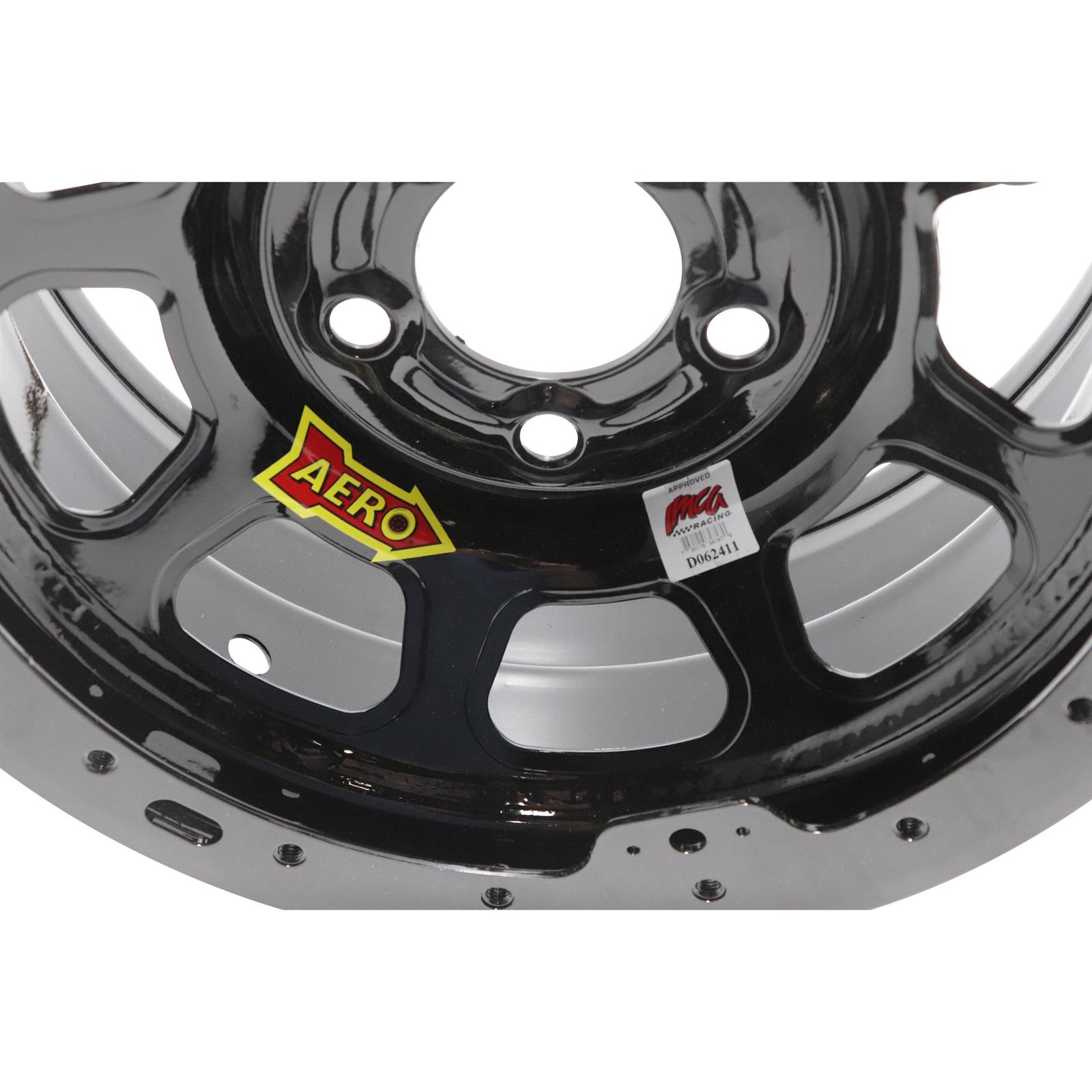 AERO 53 Series 15 x 8 Black IMCA Certifed Wheel w/ Beadlock, 4 BS