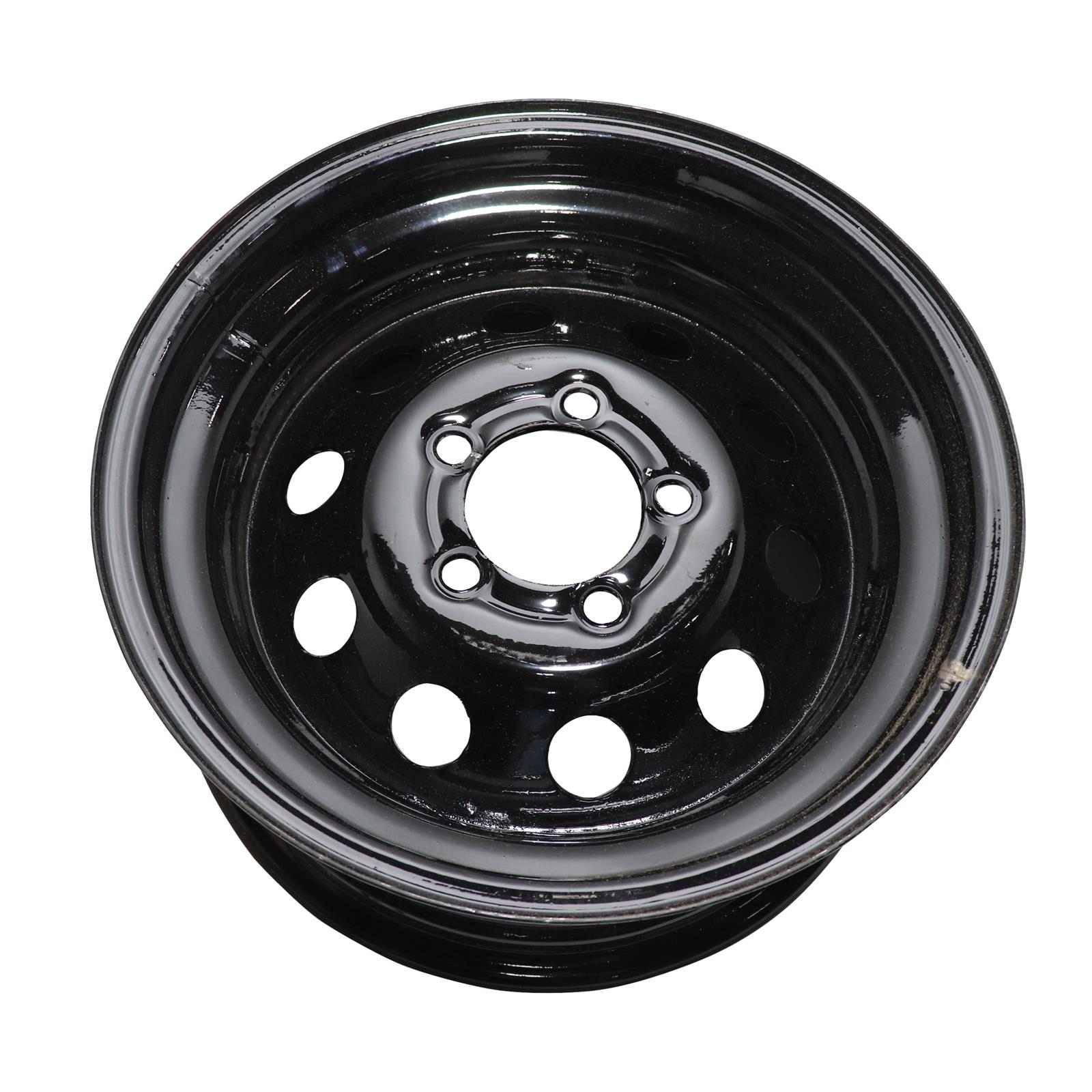 Speedway 15x7 Black Circle Track Steel Wheel, 5x4.5, 2 Offset