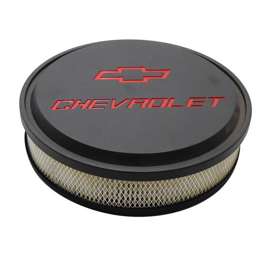 ProForm 141-834 Chevrolet Slant-Edge Air Cleaners, Black