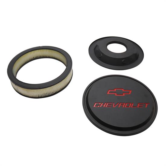 ProForm 141-834 Chevrolet Slant-Edge Air Cleaners, Black
