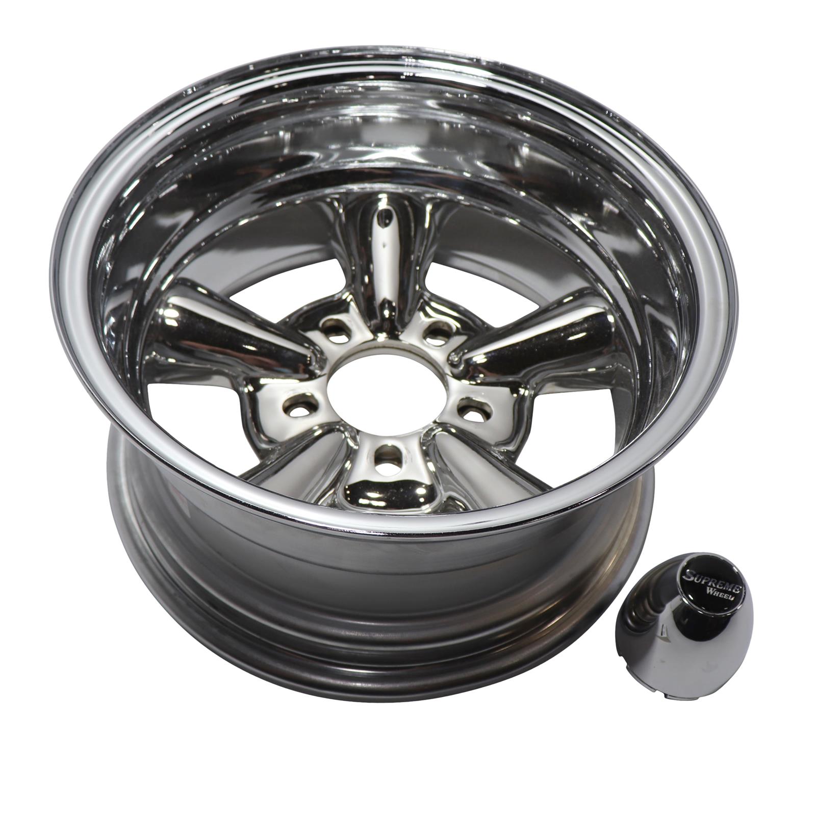 Allied Wheel 6747099R Supreme 14 x 7 Reverse Wheel, 5x4.5/5x4.75/