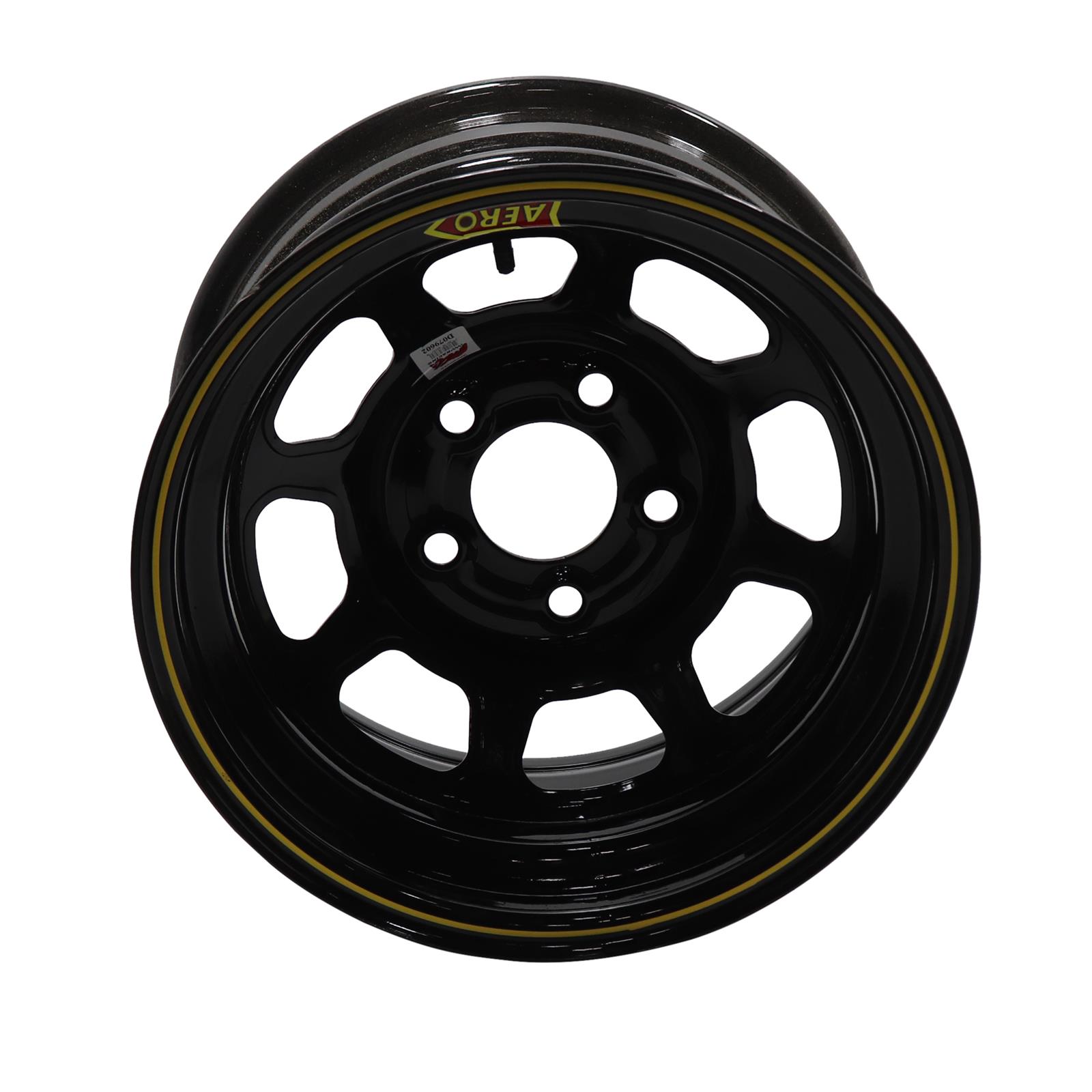 AERO 52 Series 15 x 8 Black IMCA Certified Wheel, 3 Offset, 5x5