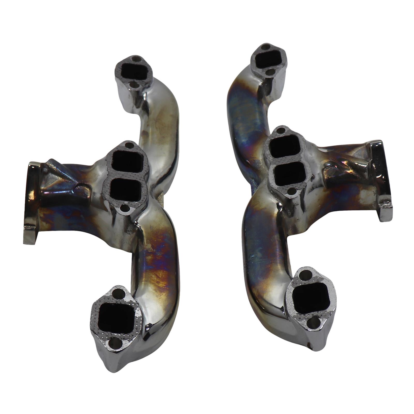 Smoothie Rams Horn Exhaust Manifolds, Small Block Chevy, Chrome