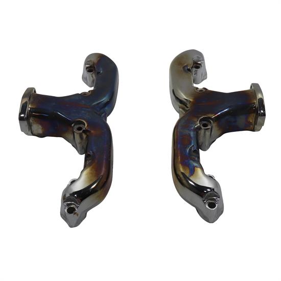 Smoothie Rams Horn Exhaust Manifolds, Small Block Chevy, Chrome