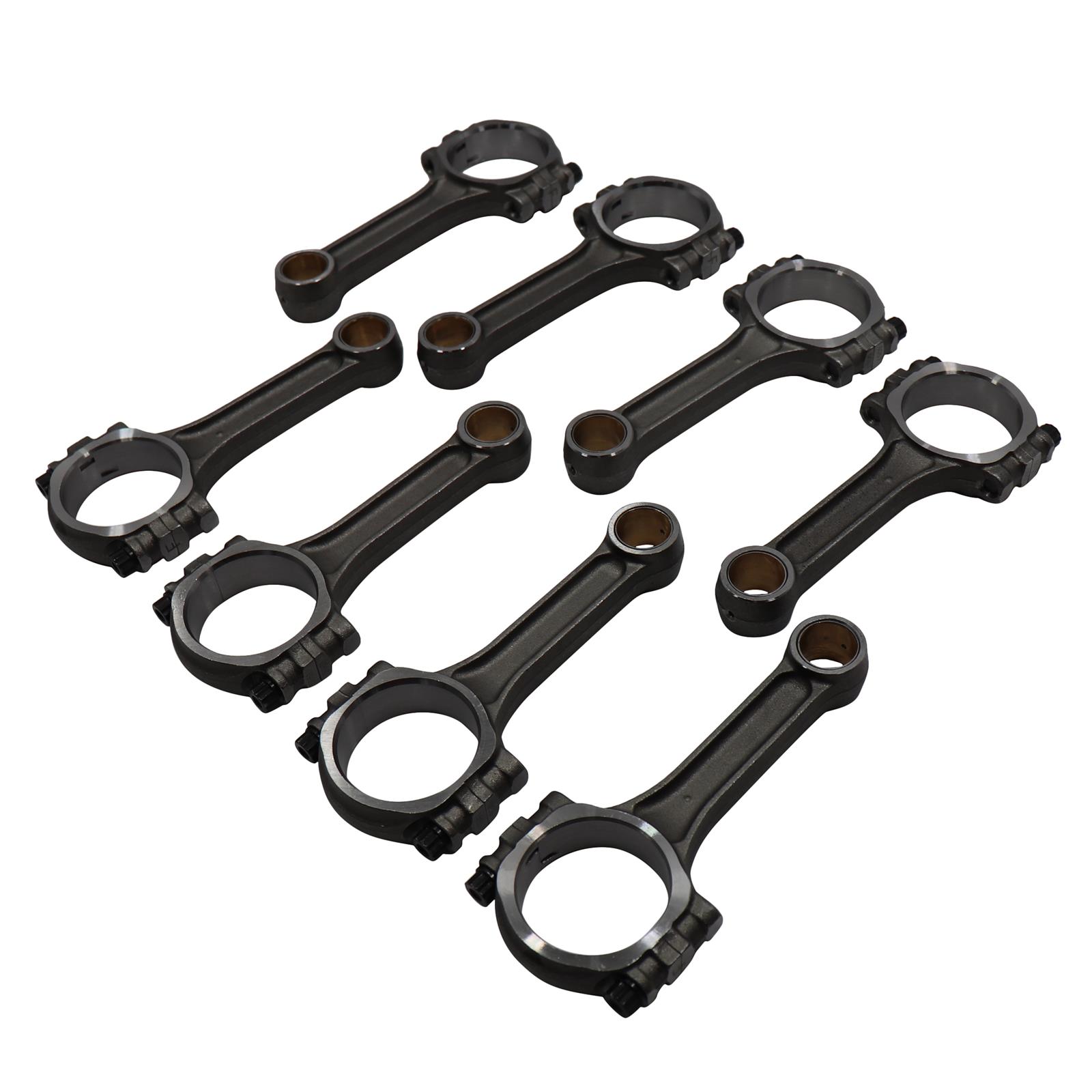 Small Block Chevy 5140 Steel I-Beam Rods, 5.7 Inch, Bushed Pin