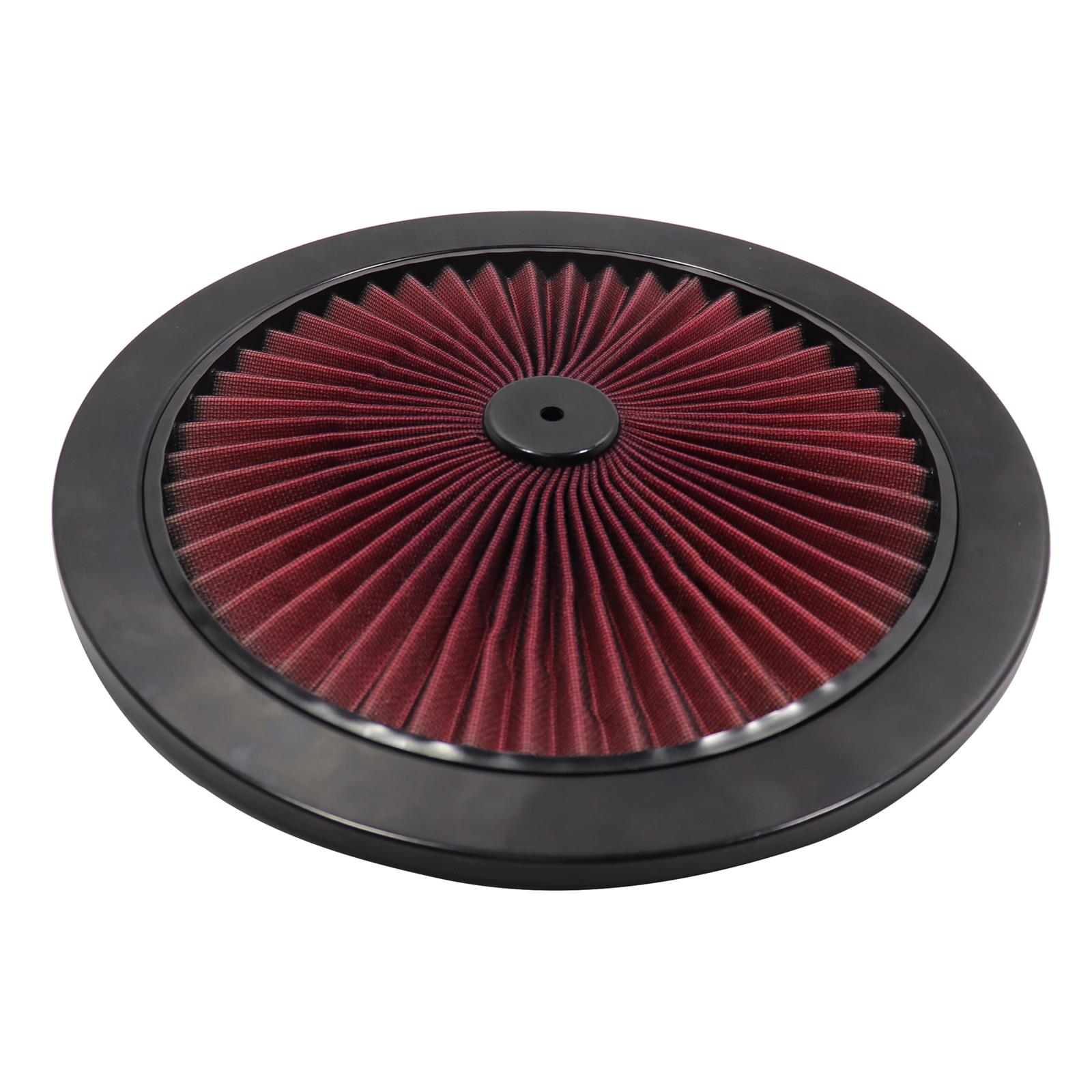 Speedway Super Flow 14 Inch Air Filter Top, Black