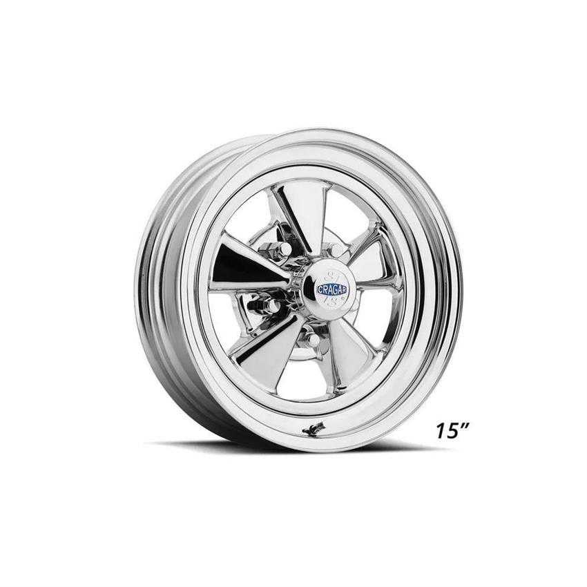 Cragar 61C581242 Series 61C S/S Wheel, 15x8 Inch, 5x4.5 Inch BP