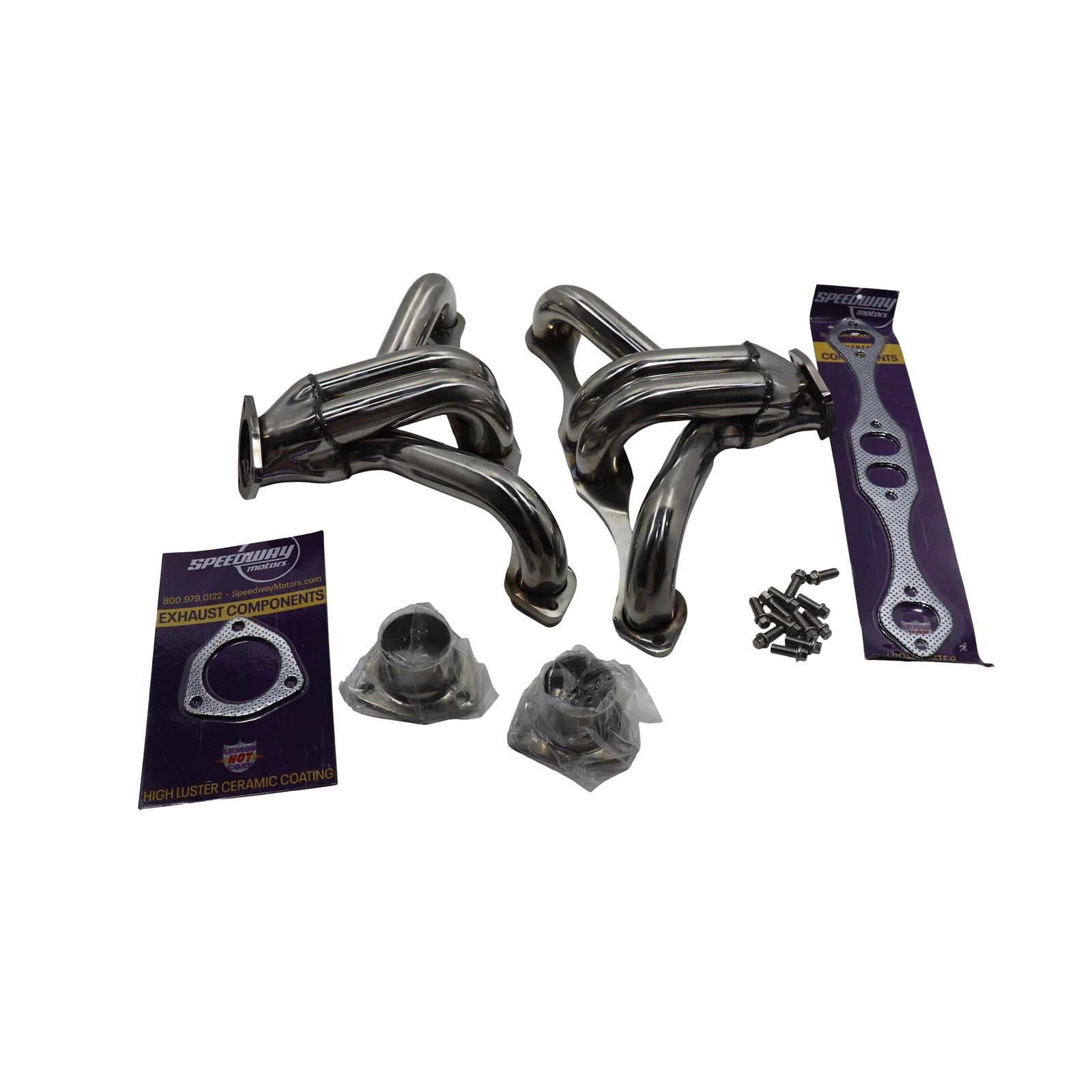 Tight-Fit Stainless Steel Small Block Chevy Block Hugger Headers