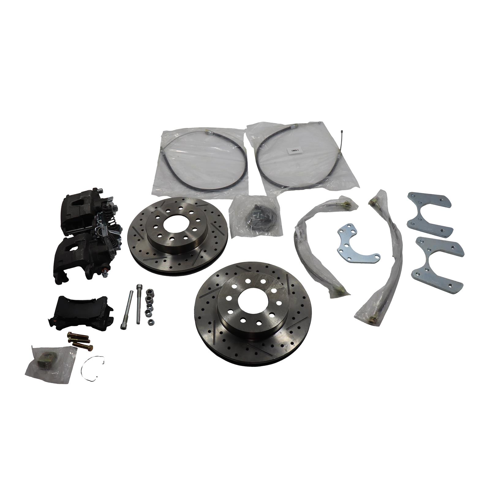 Universal Ford 9" Rear-End Disc Brake Conversion Kit, Unpainted