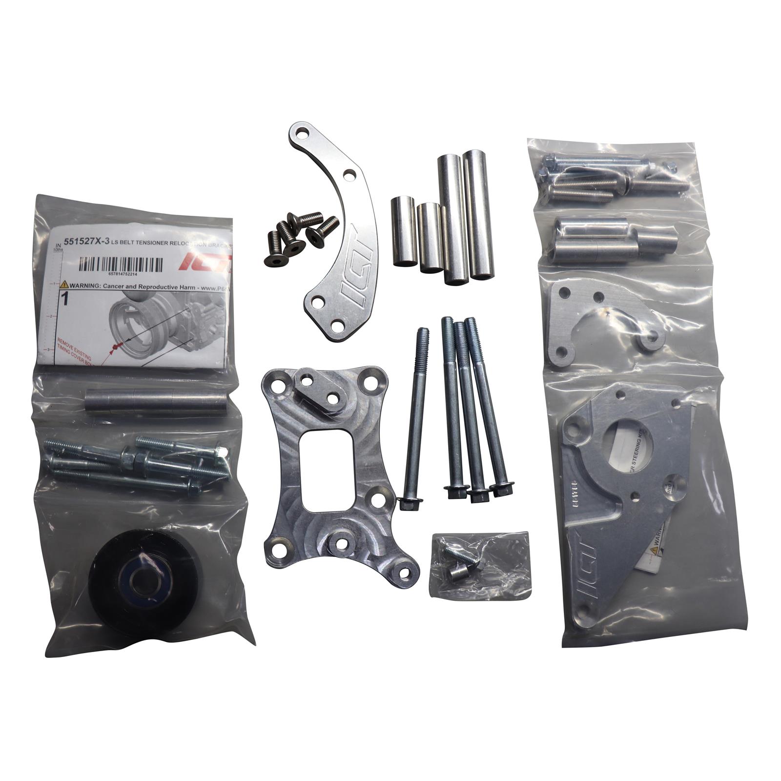 ICT Billet 551570-3 LS Accessory Drive Bracket Kit, Truck Style