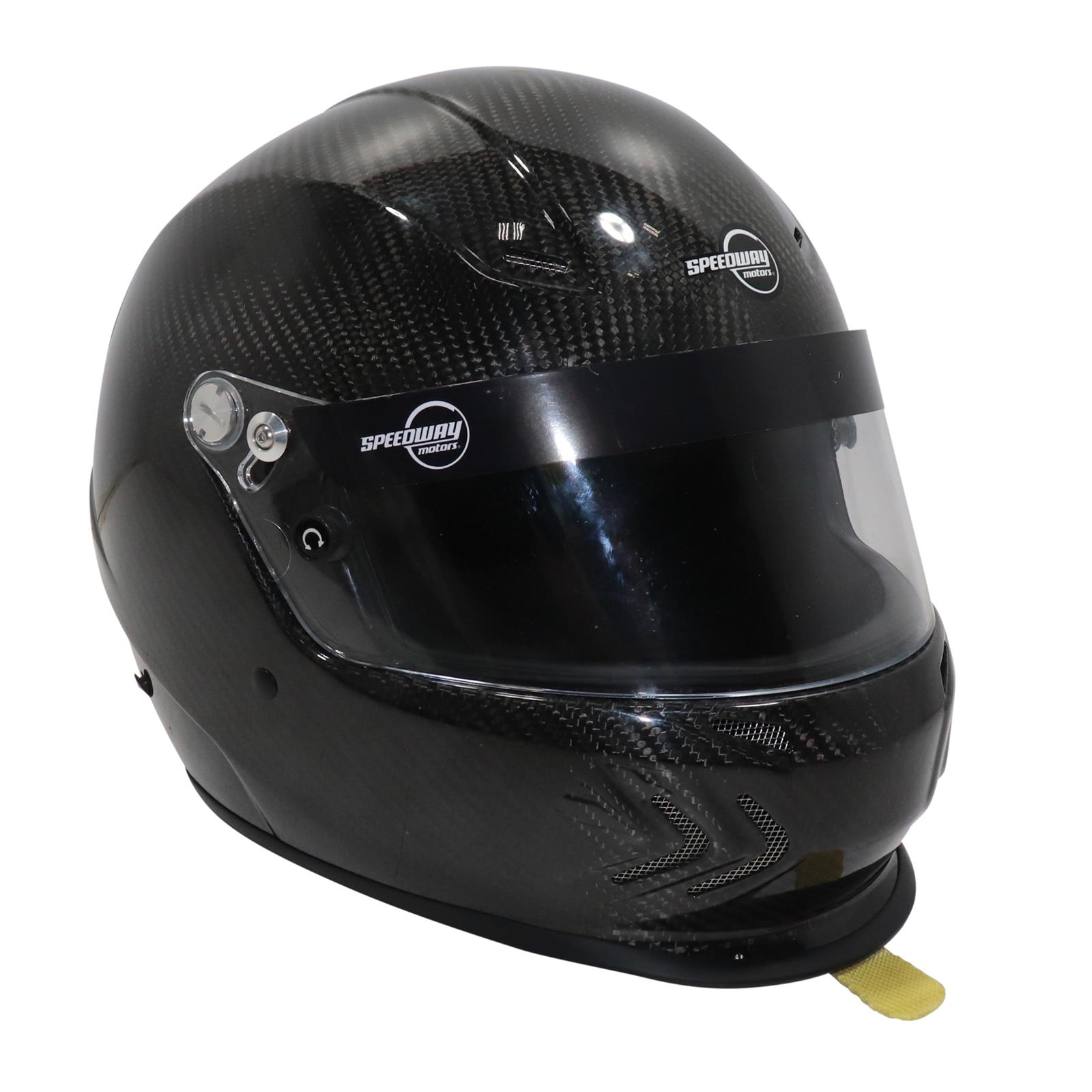 Speedway Motors SA2020 Carbon Fiber Racing Helmet, Size Large