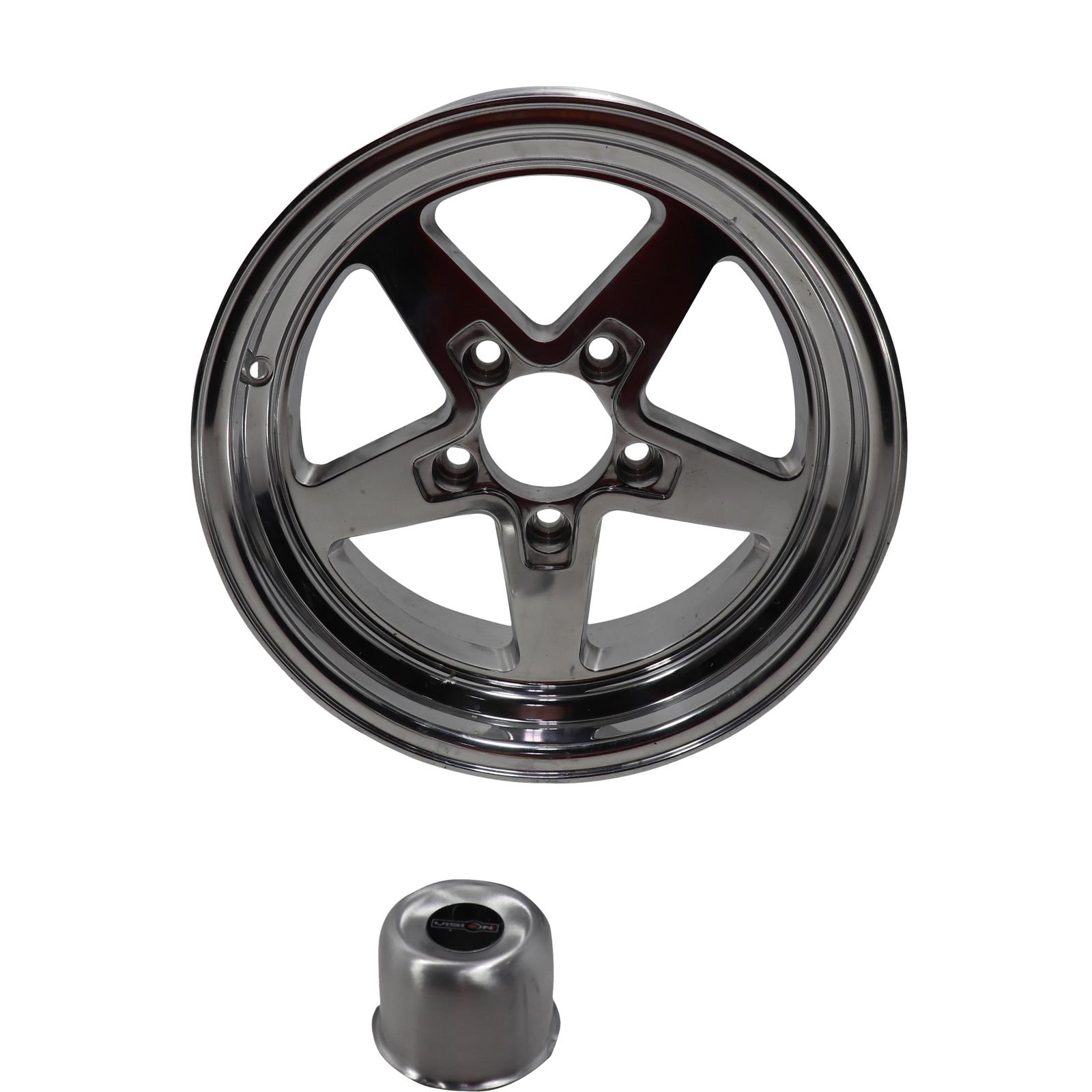 Vision 571-5761P0 American Muscle 571 Sport Star II Wheel, 15X7