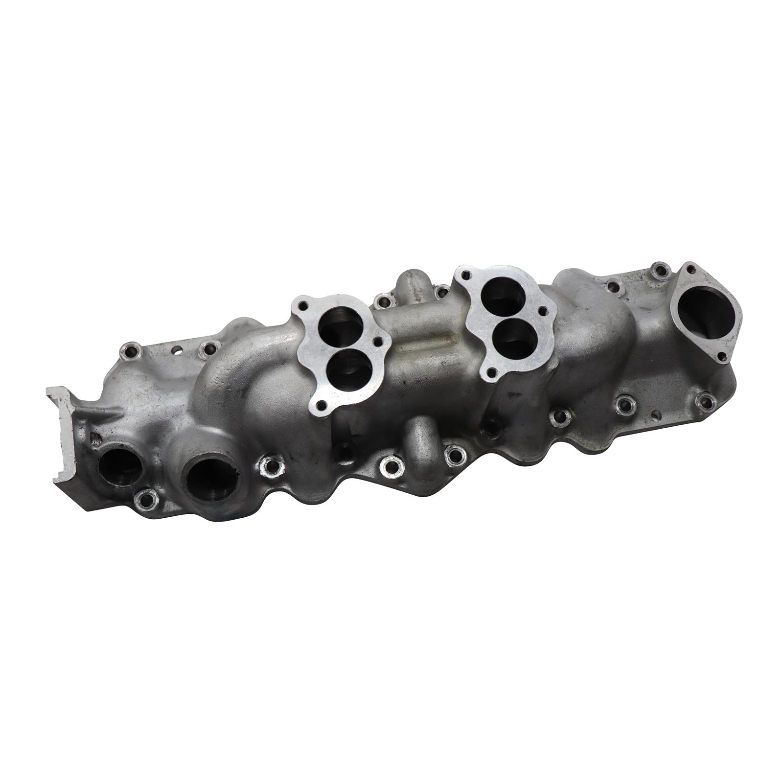 Speedway 1949-53 Ford Flathead V8 Dual Carb Intake Manifold, Plai