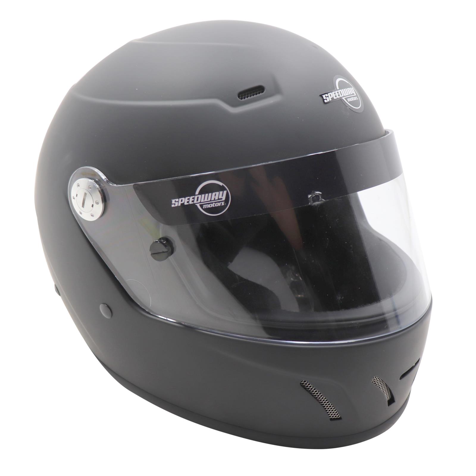 Speedway Motors SA2020 Lightweight Racing Helmet Flat Black Med