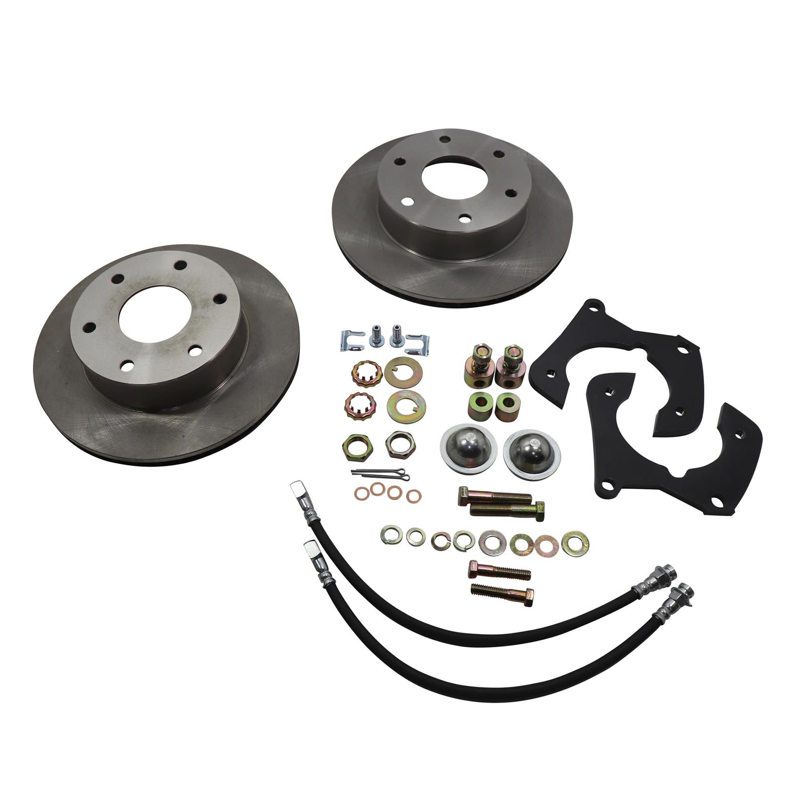 47-59 Chevy Truck Front Brake Kit, w/Mustang II, 6x5-1/2 Inch BP