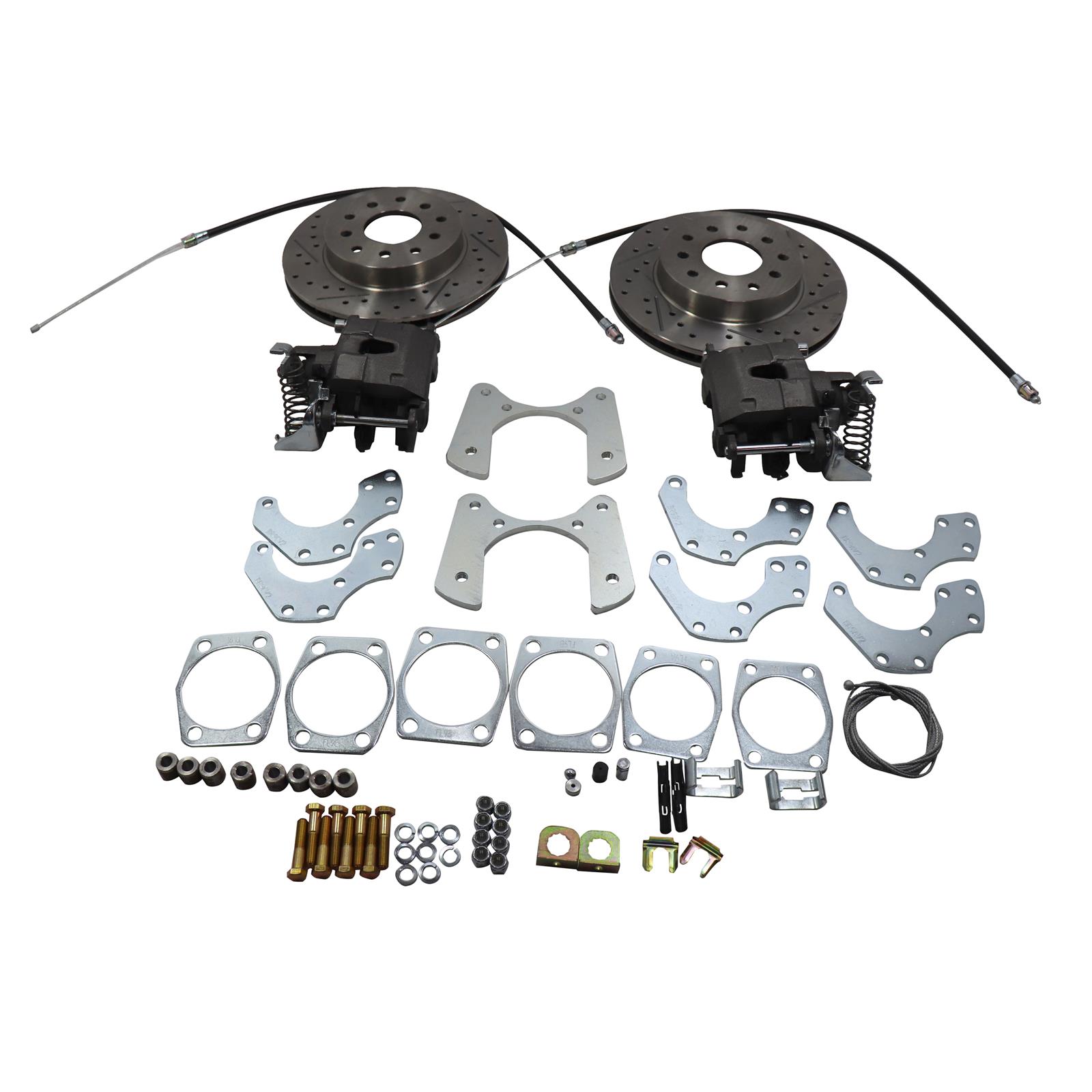 Universal Ford 9" Rear-End Disc Brake Conversion Kit, Unpainted