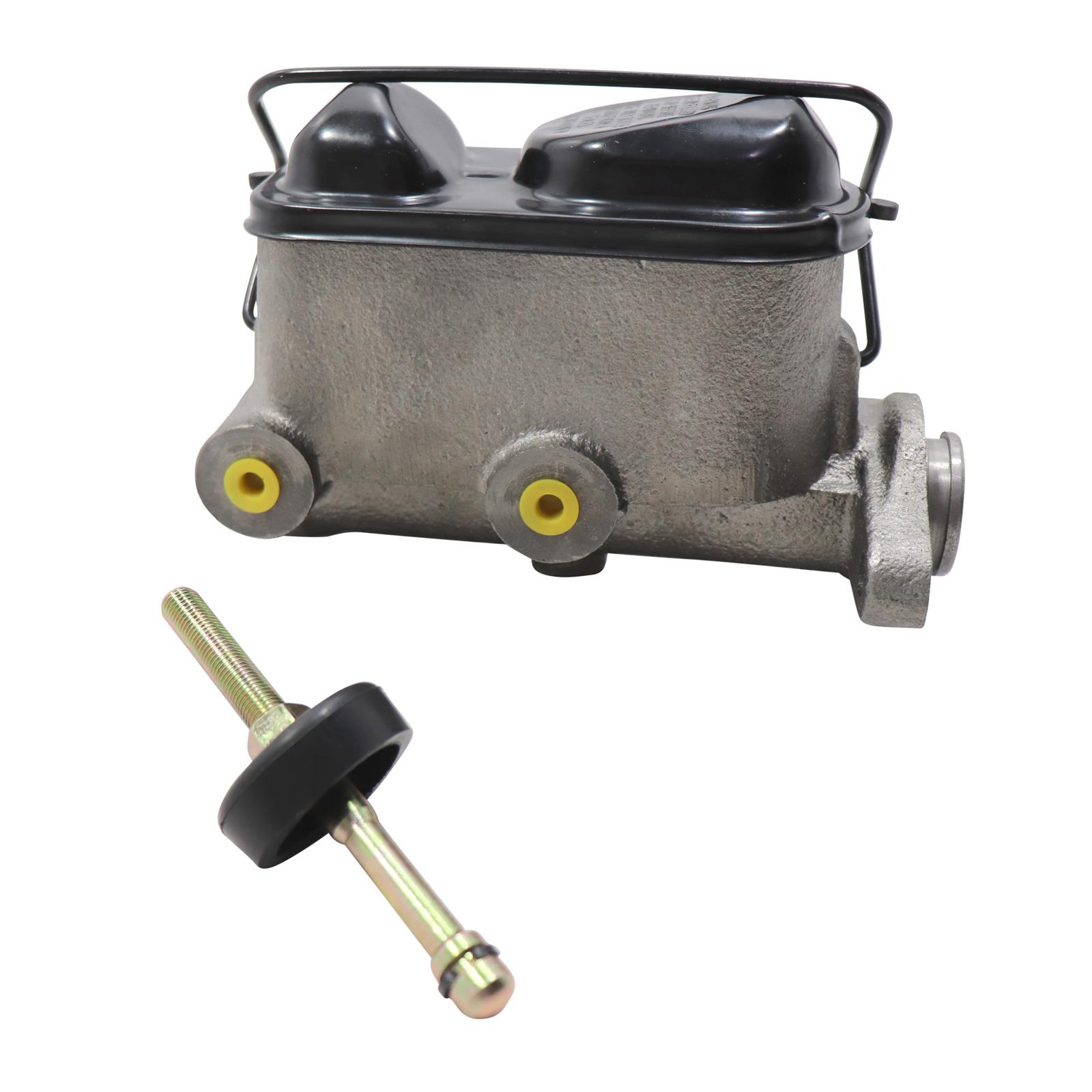 Speedway Dual Feed Brake Master Cylinder, 1 Inch Bore, Disc/Drum