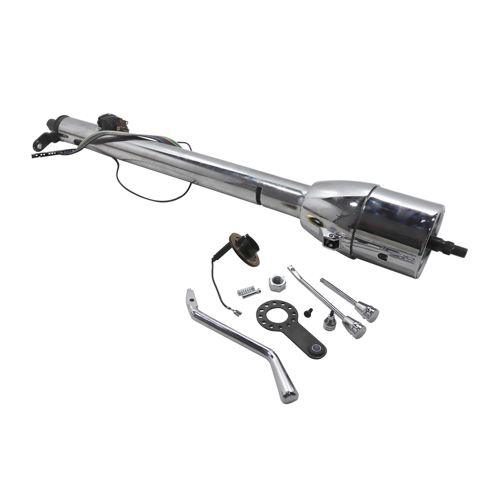 1955-56 Chevy Passenger Car Tilt/Shift Steering Column, Chrome