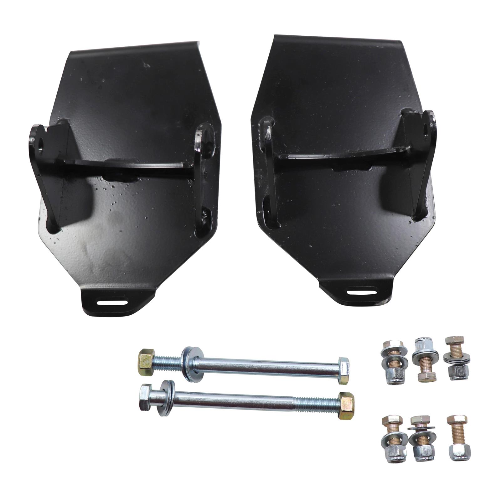 1967-72 Chevy C10 LS Swap Motor Mounts, Steel, Black