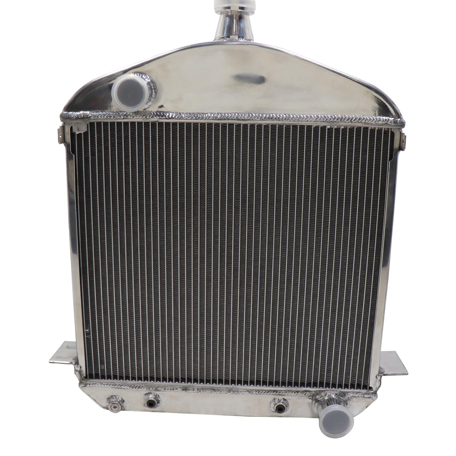 Speedway 1917-1923 T-Bucket Polished Aluminum Radiator-Chevy Outl