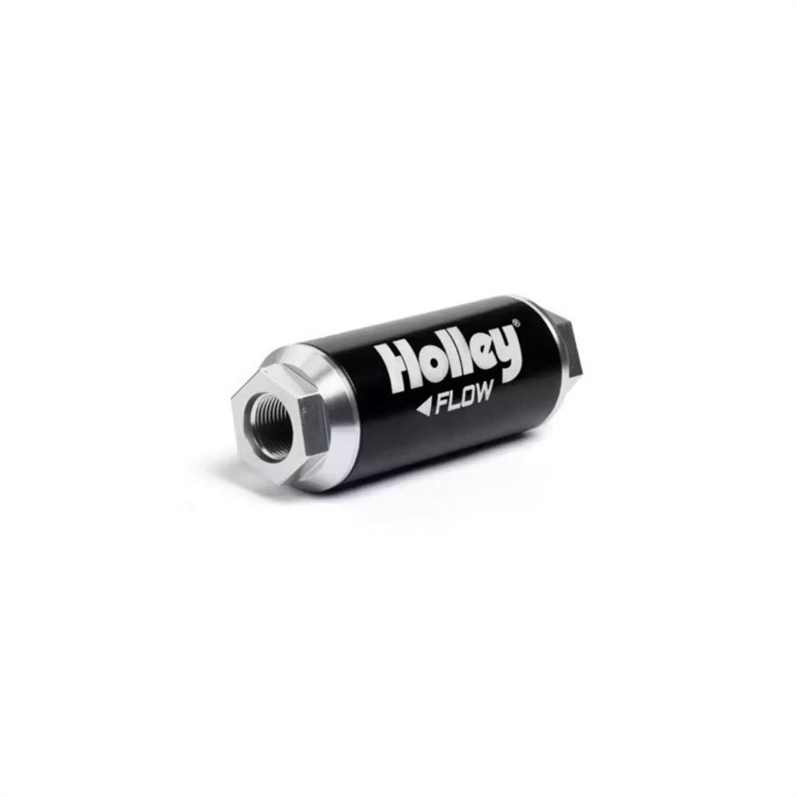 Holley 162-570 260 GPH Billet Dominator Fuel filter, 10 Micron