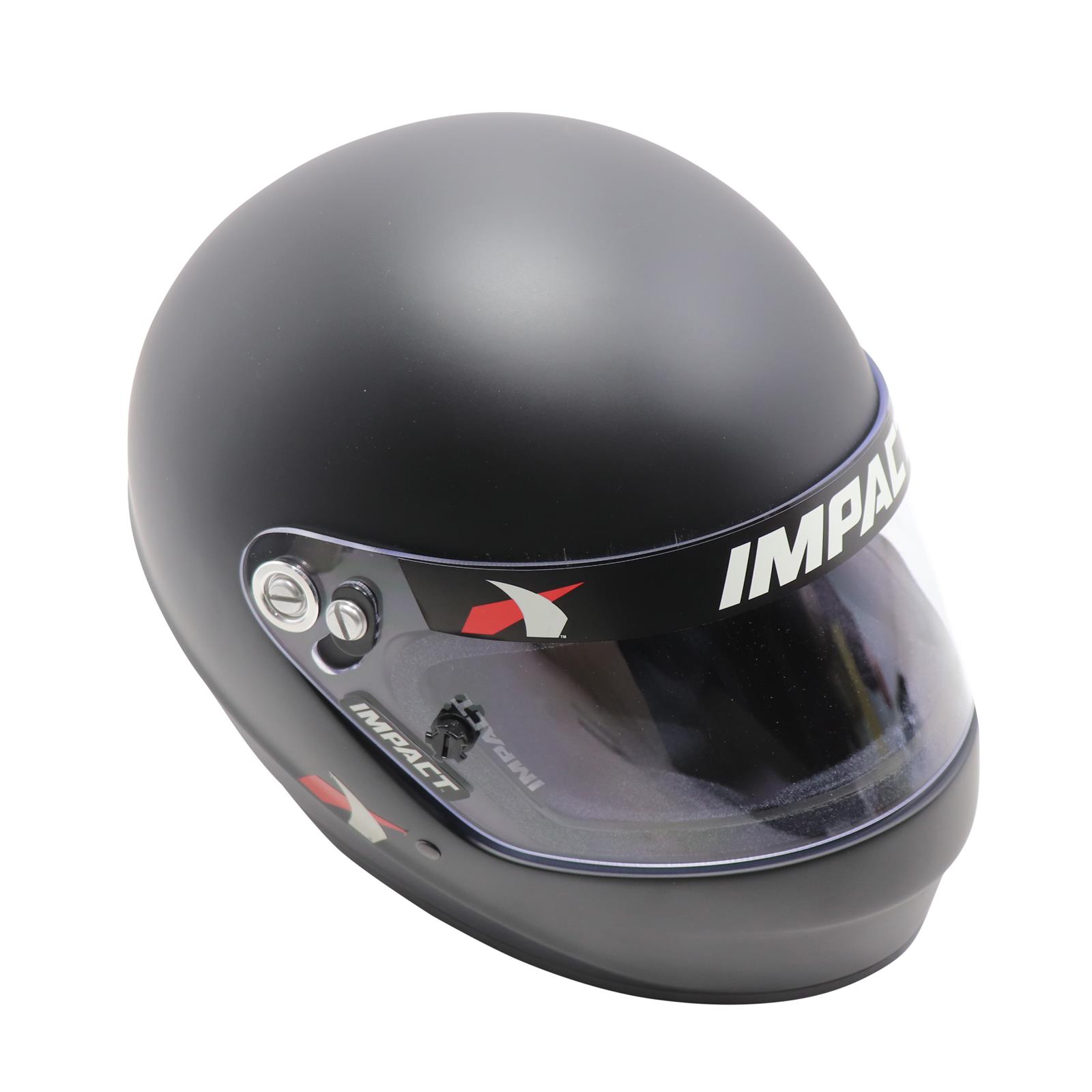 Impact Racing SA2020 1320 Side Air Helmet, Flat Black, Large
