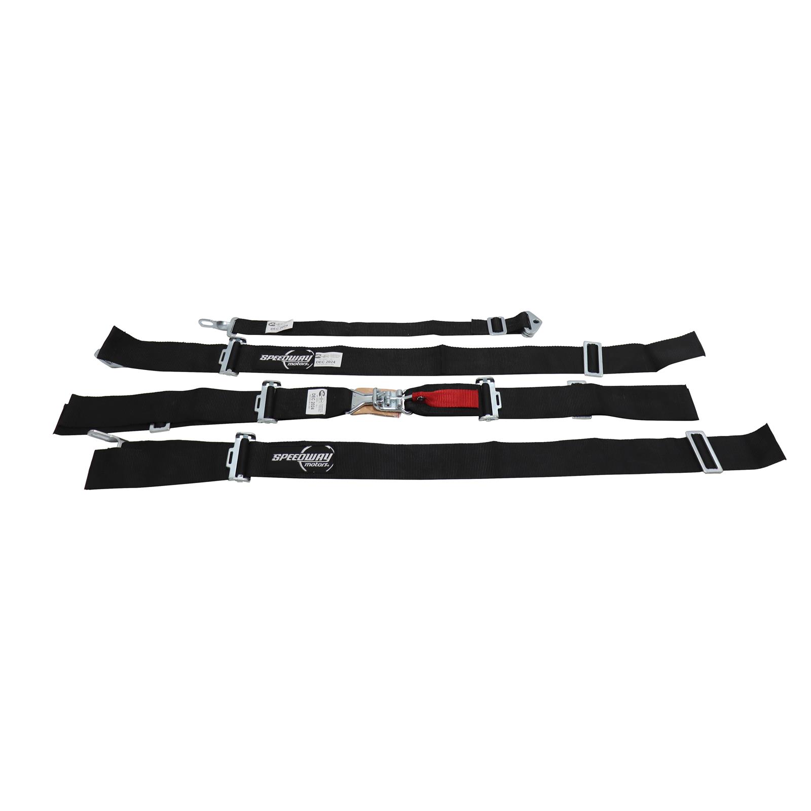 Black 5 Point 3" Individual Shoulder Harness, Racing Seat Belt