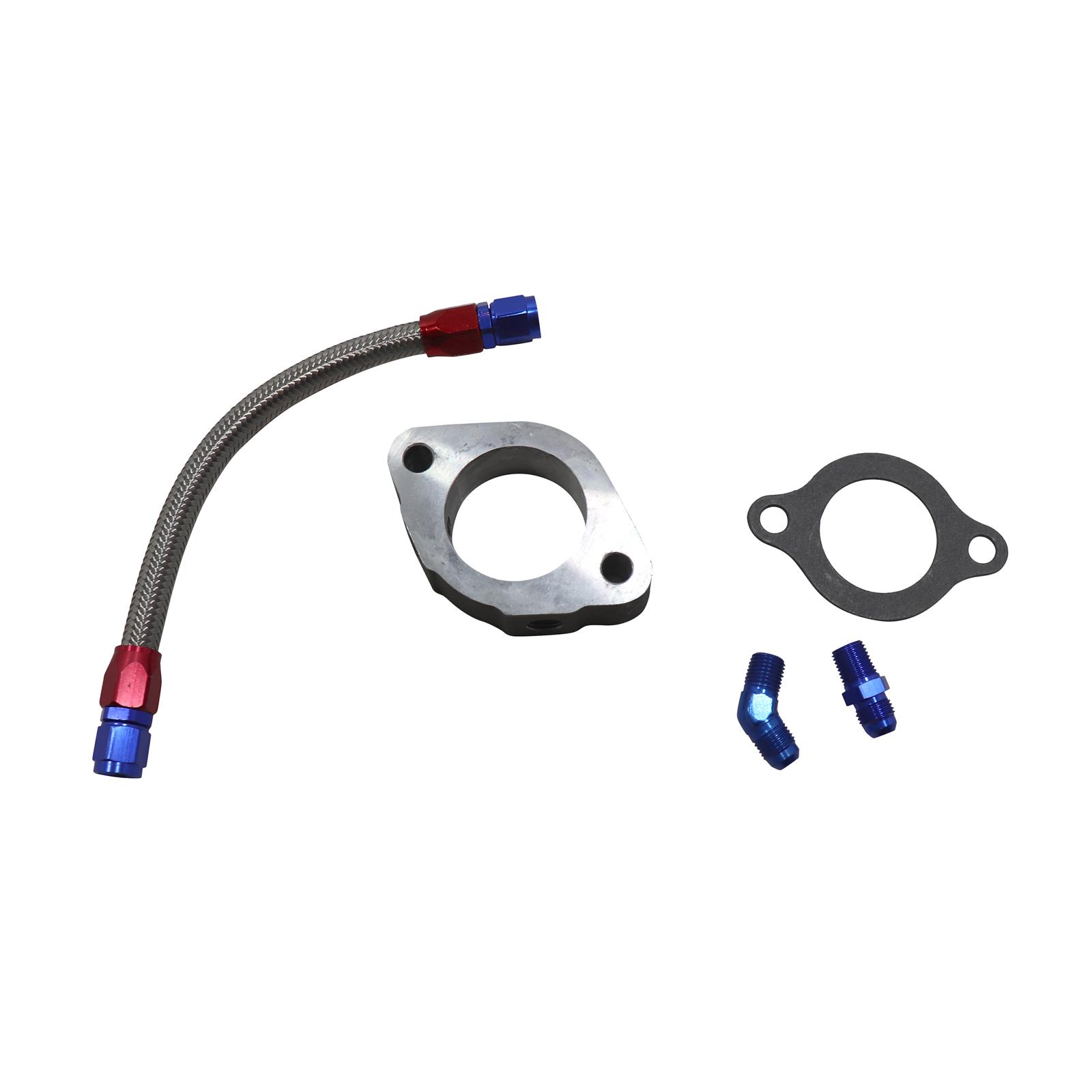 Edelbrock 8095 Engine Coolant Bypass Hose, Cast Aluminum, Kit