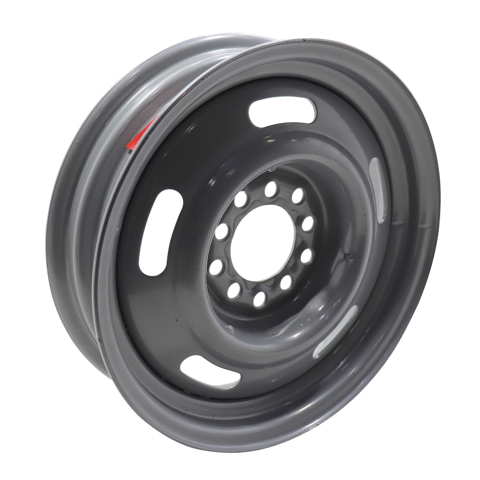 GM Rally Dual Pattern, 4.5"-4.75" Silver 15x4