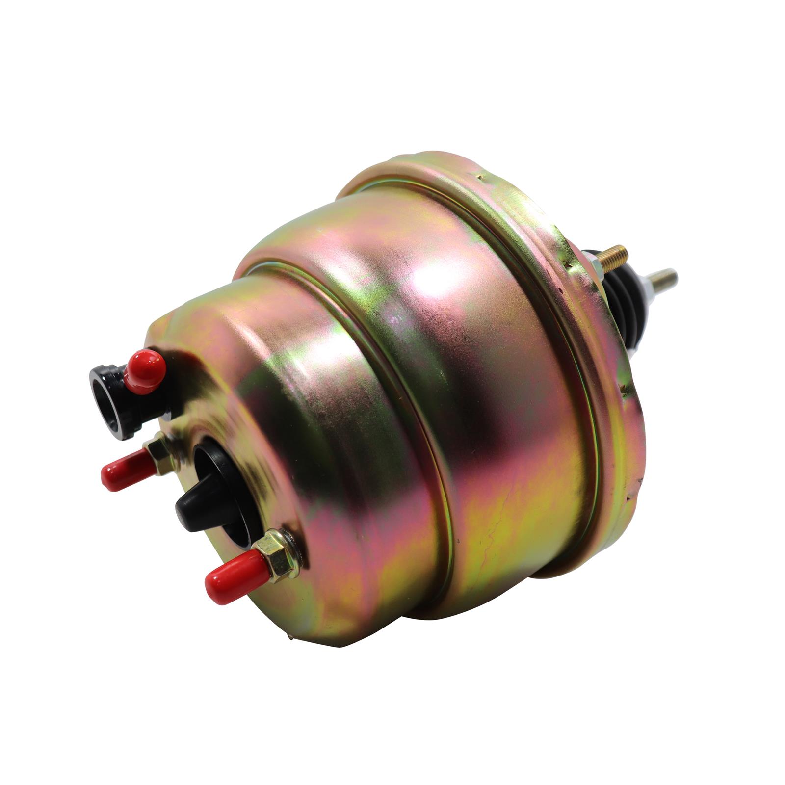 Speedway Dual Diaphragm Power Brake Booster, 7 Inch, Chromate Fin