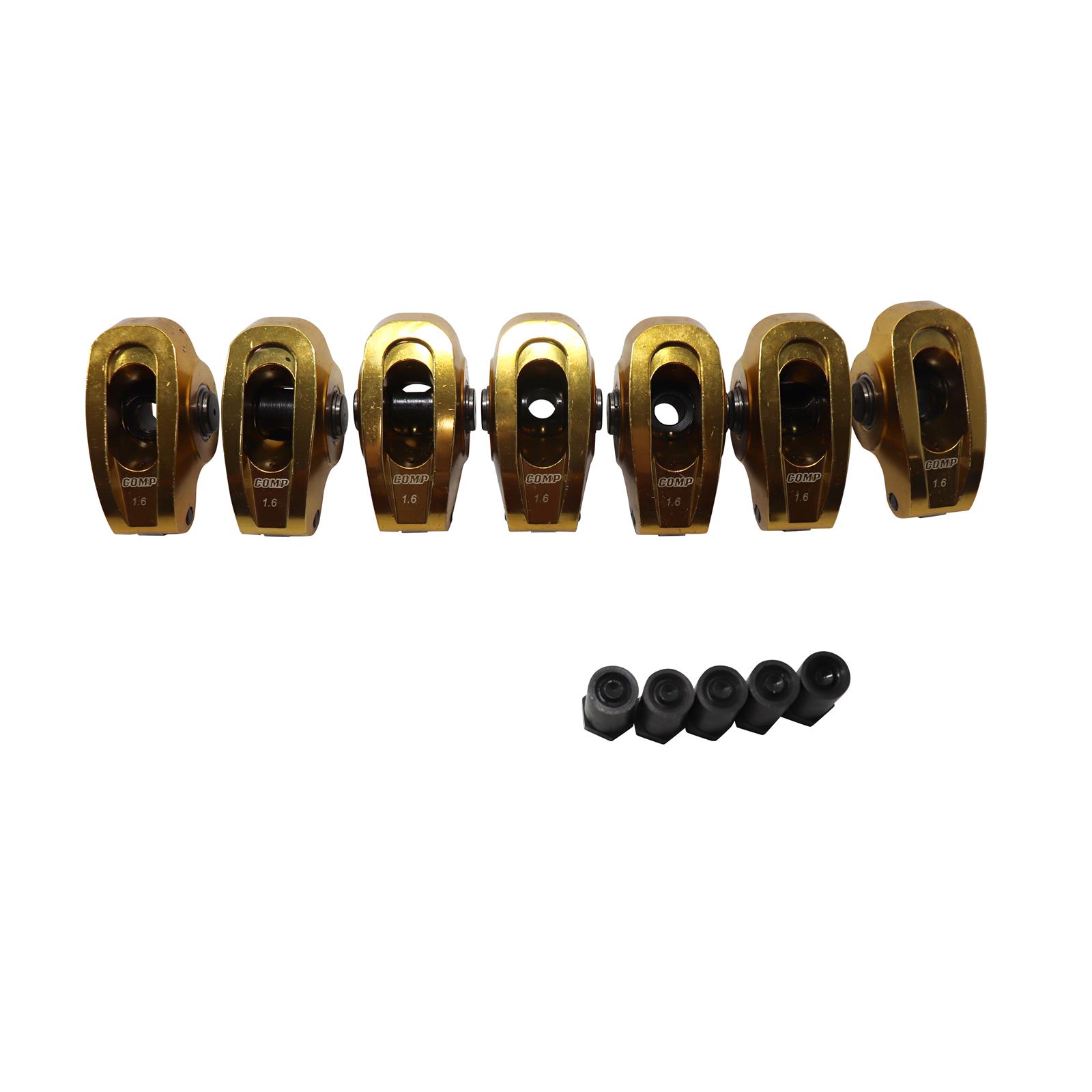 COMP Cams 19002-8 Ultra Gold Full Roller Rocker Arms, 3/8"