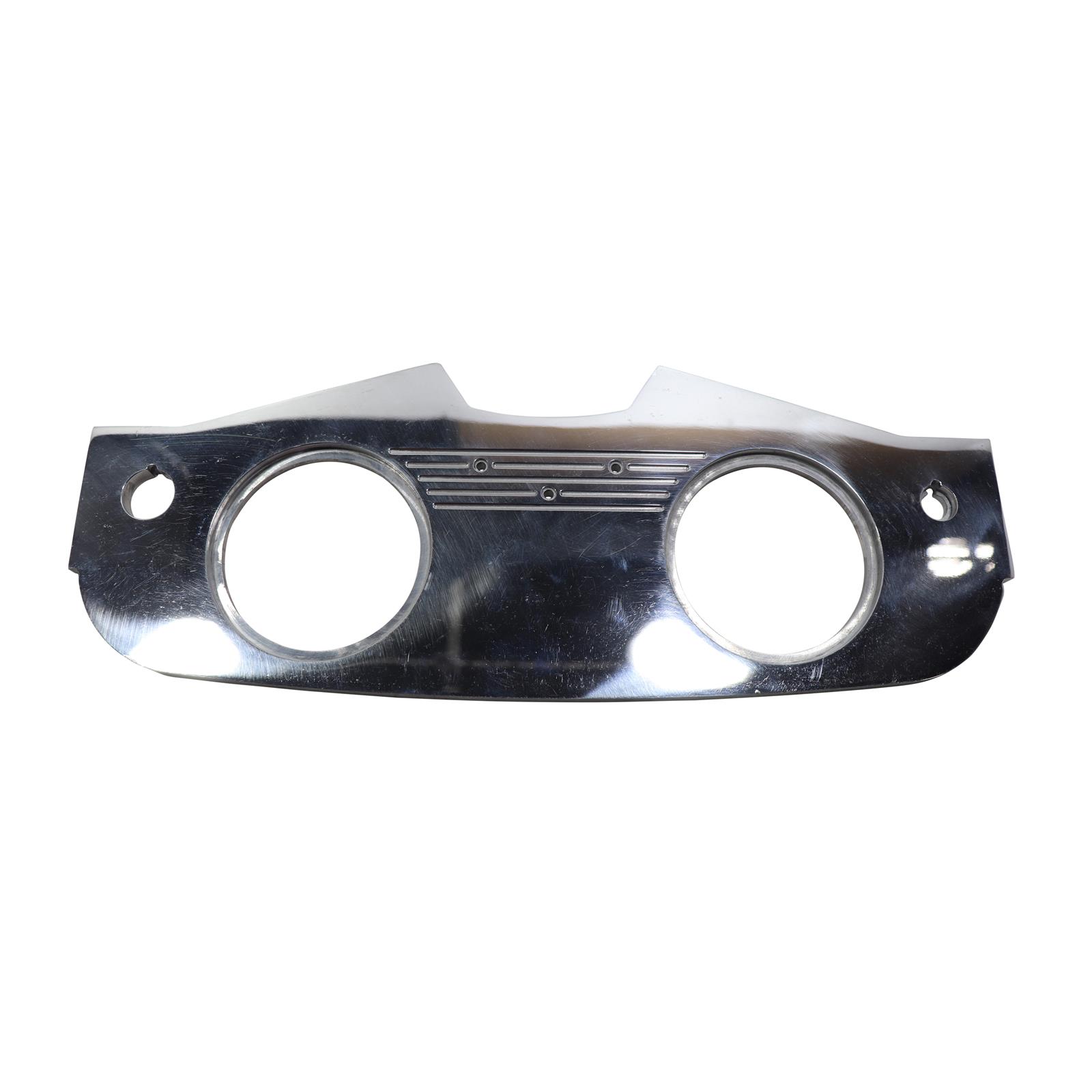 Aluminum Dual Gauge Panel, 3-3/8 Inch, 1958 Chevy Car