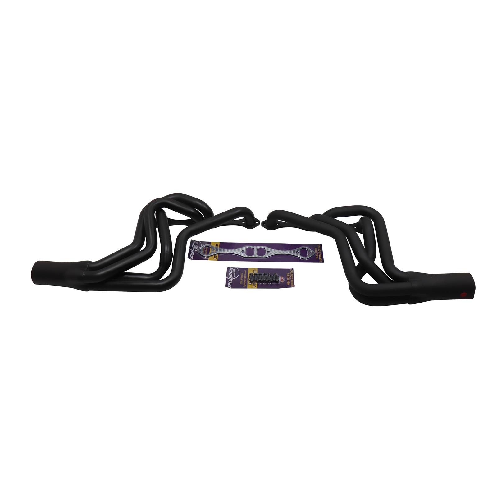 Speedway Small Block Chevy Street Stock Headers, Raw Finish