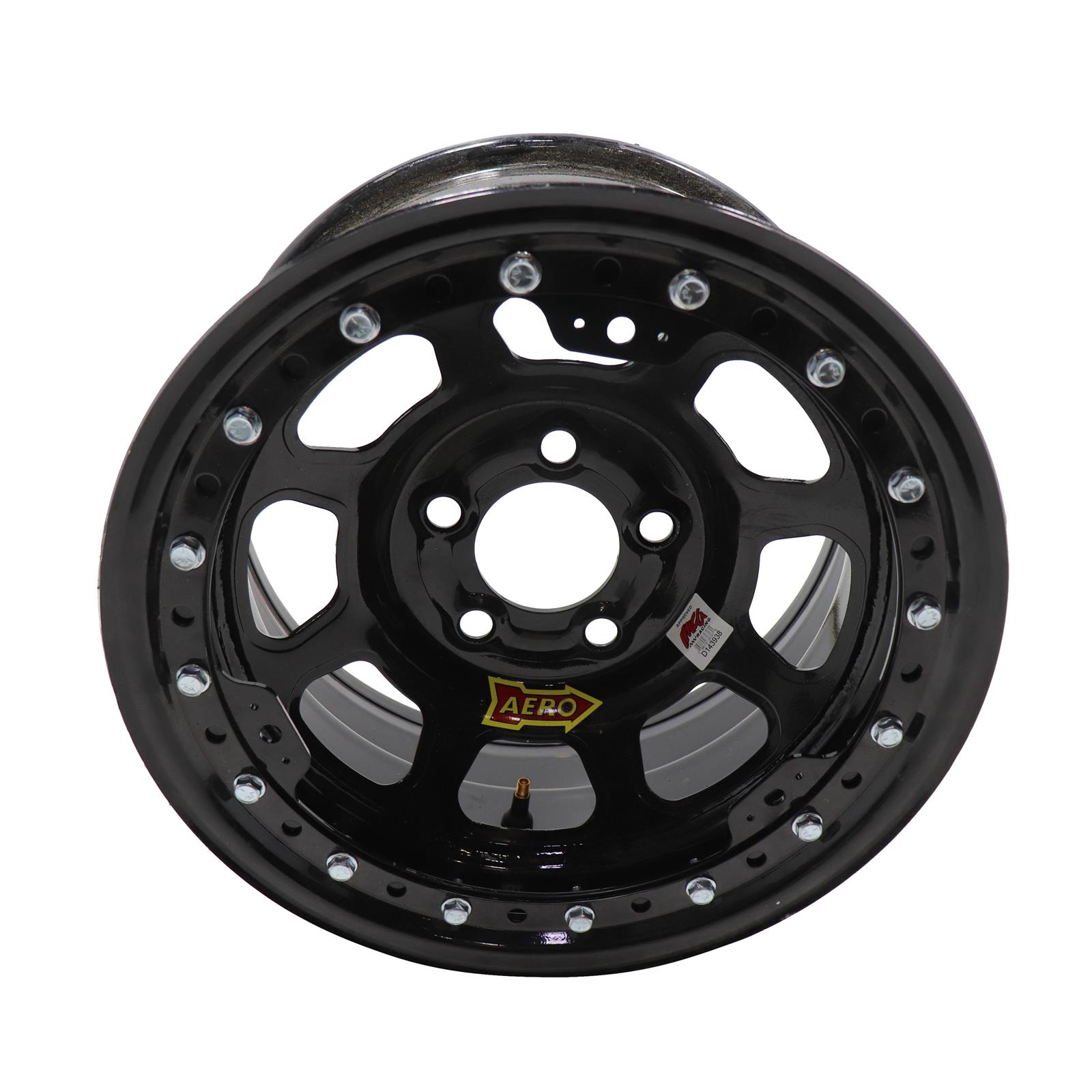 AERO 53 Series 15 x 8 Black IMCA Certifed Wheel w/ Beadlock, 4 Of