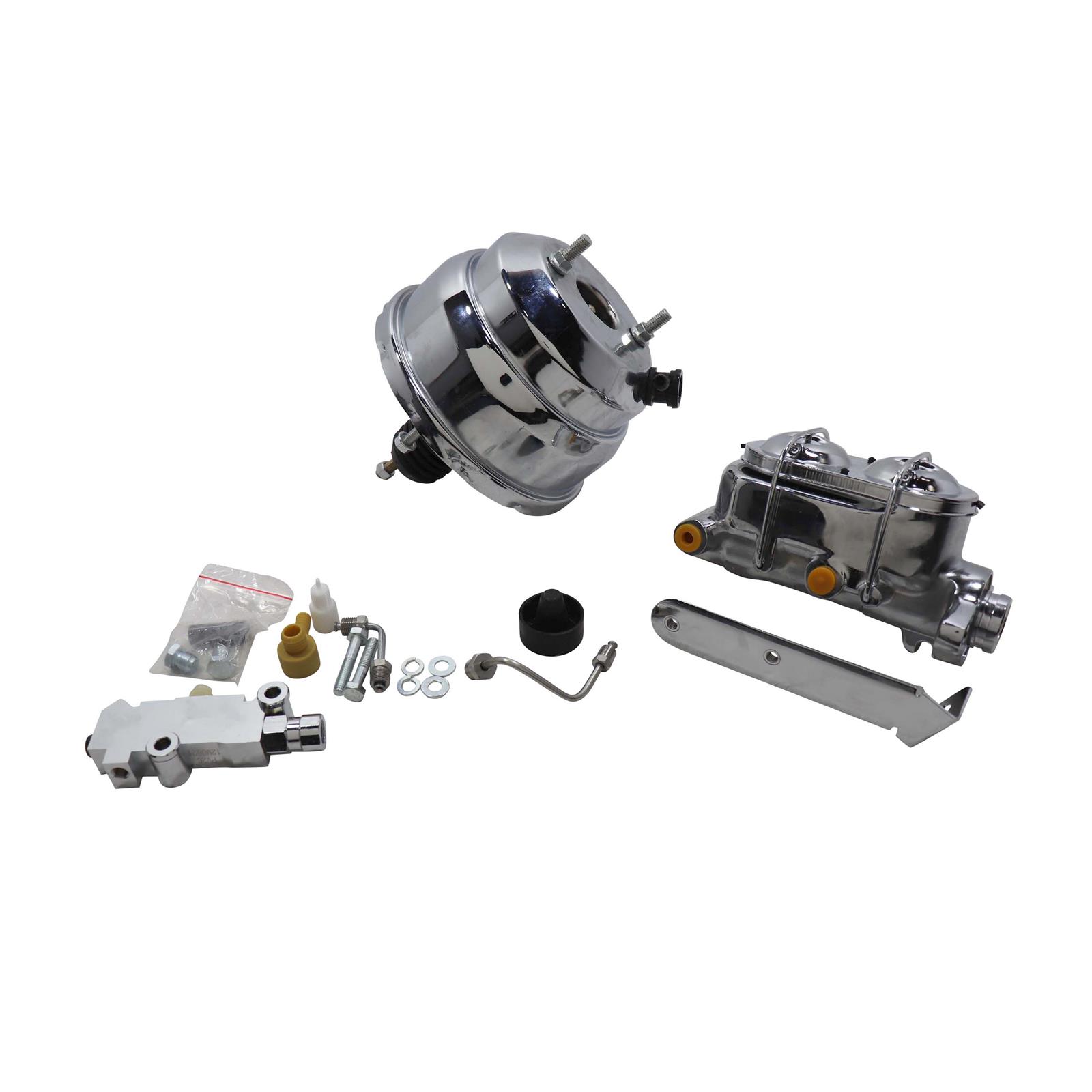 55-57 Fullsize Chevy Brake Booster Conversion Kit, 1 In Bore, SS